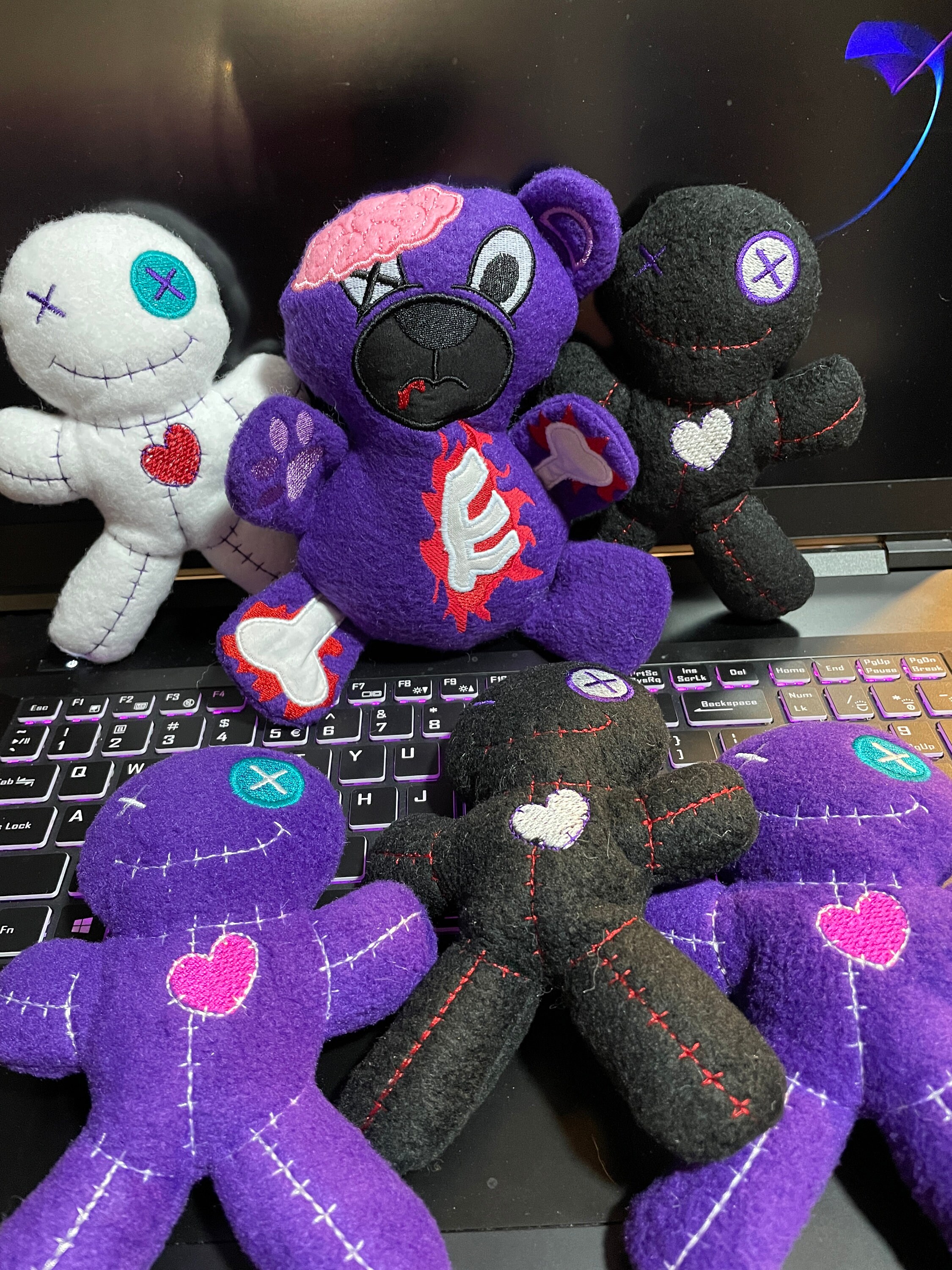 Plushie - Voodoo Doll, Creepy, Spooky Cute, Goth, Gift For, Toys ...