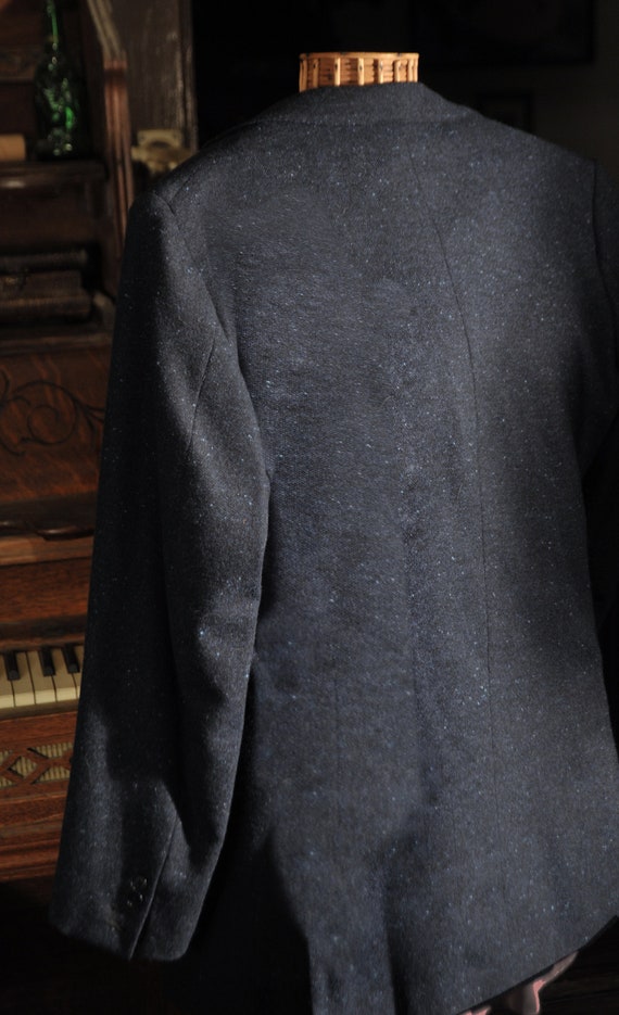 Oxxford Original Blue Atomic Fleck 70s suit Jacket 4… - Gem