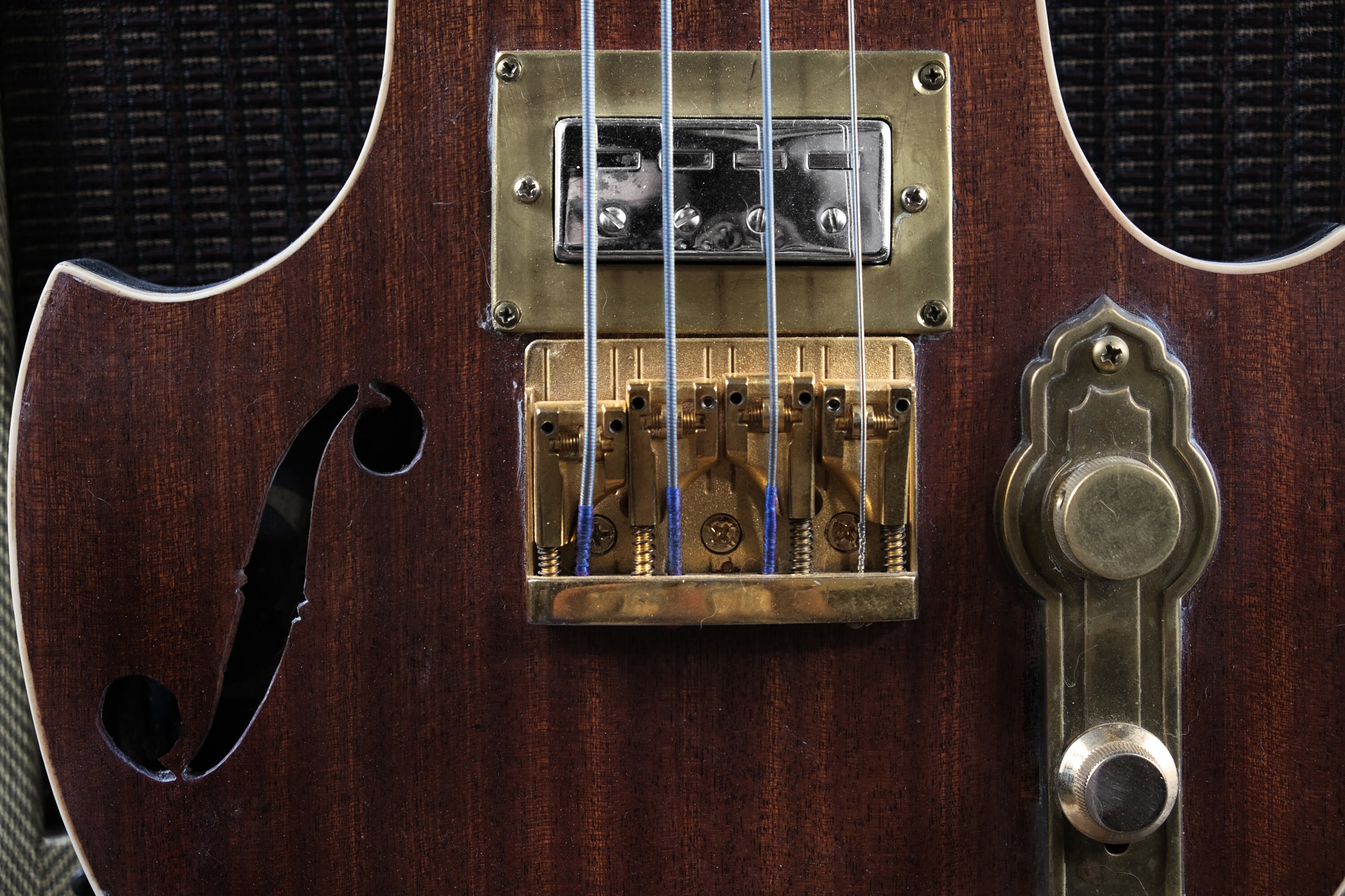 Postal Handmade Continental Flyer Mahogany Short Scale Violin Bass ...
