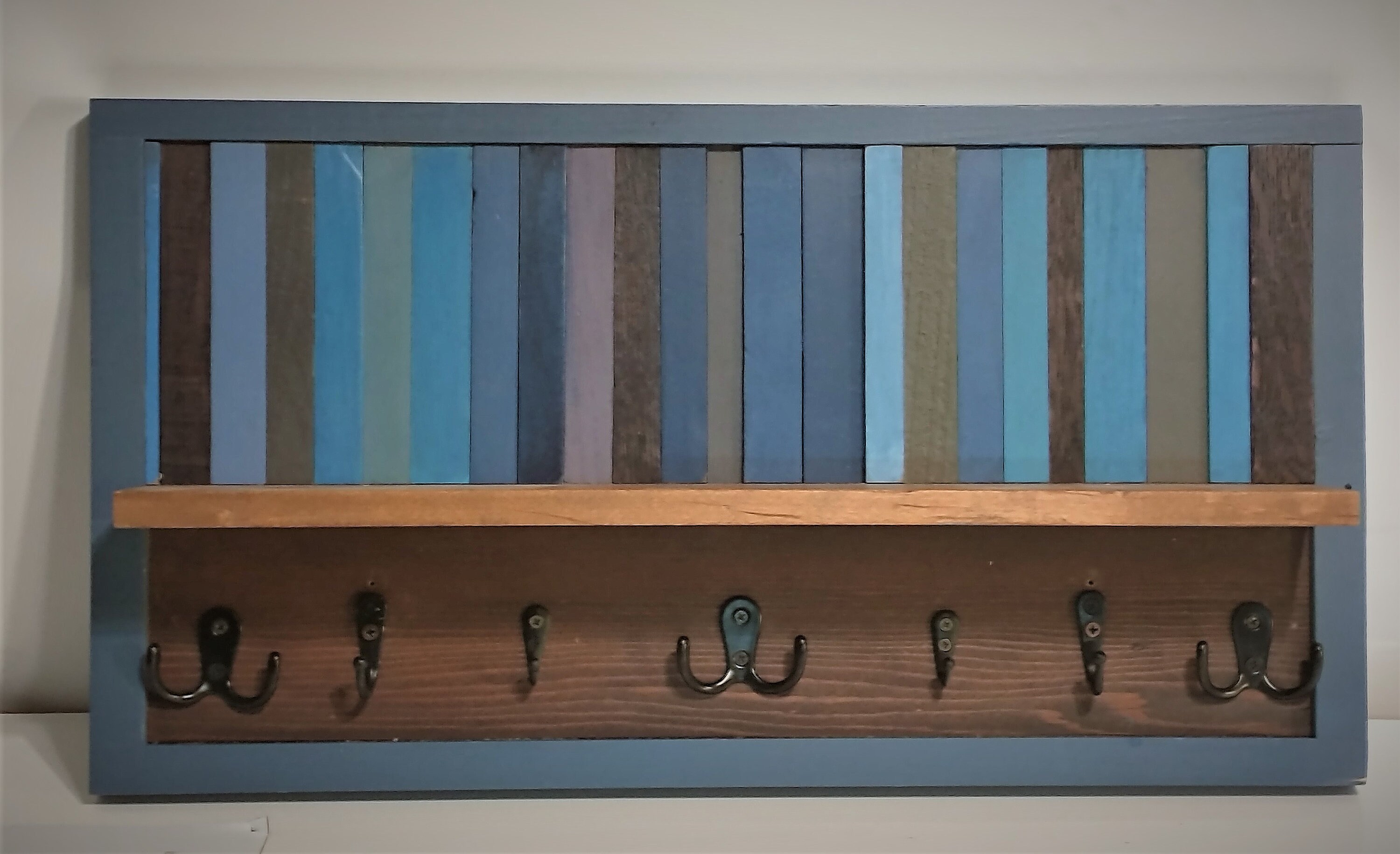 Reclaimed Wood Coat Rack Key Rack Jewelry Organizer Wood | Etsy