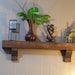 Reclaimed Barn Beam Shelf/mantel With Handmade Brackets - Etsy