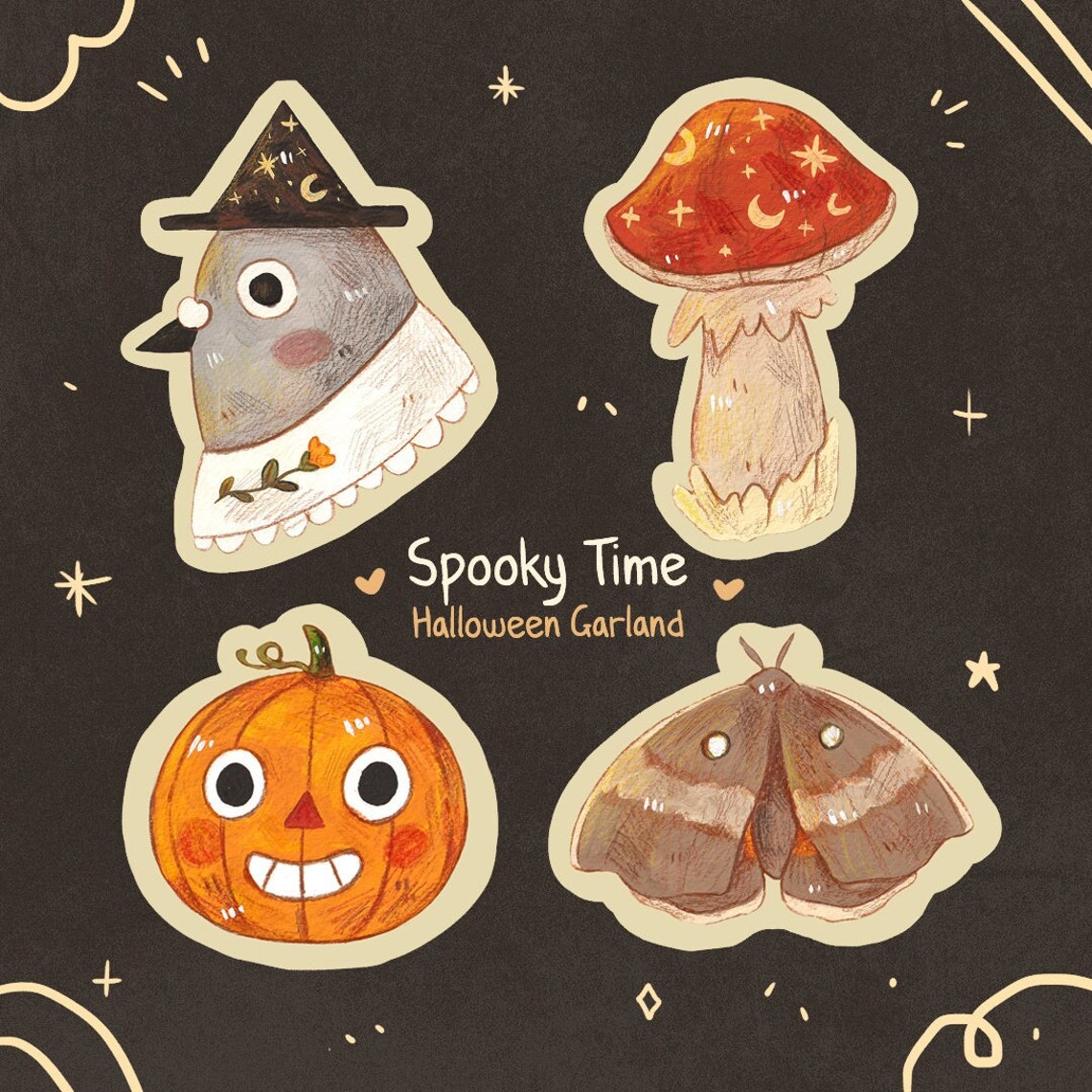 Printable Halloween Garland DIY Halloween Decoration - Etsy