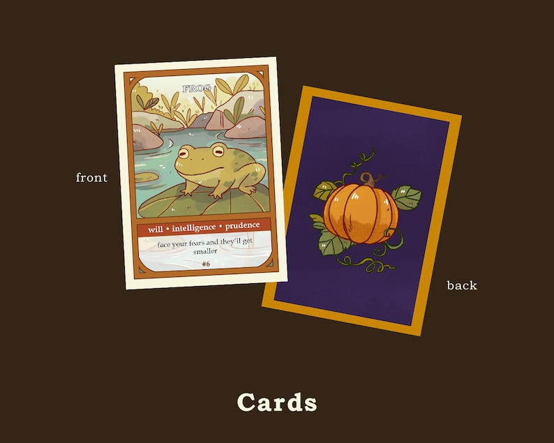 COSY COTTAGE ORACLE Printable Autumn Oracle Cards With Board - Etsy