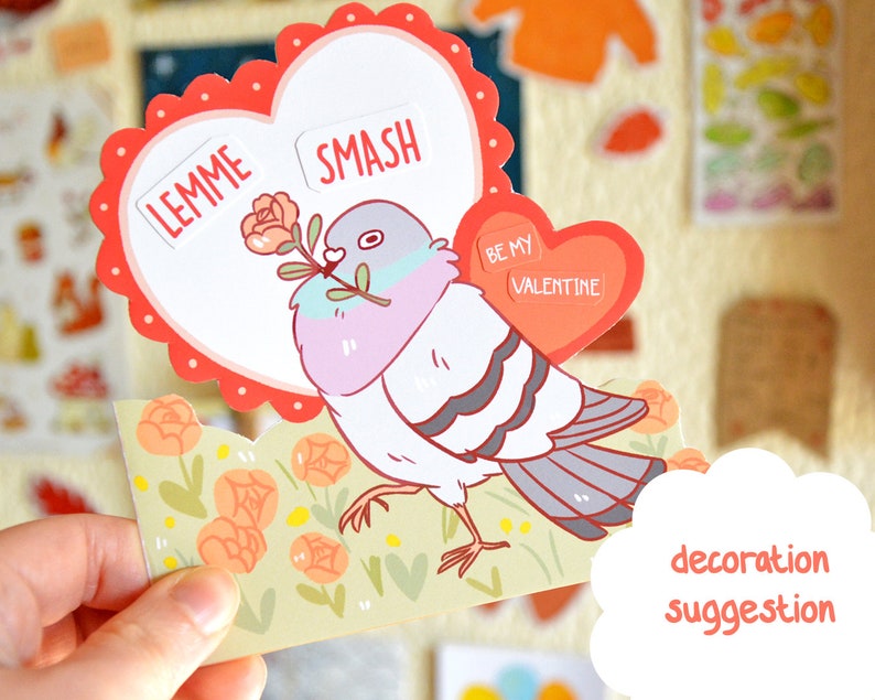 Valentine's Doves and Pigeons Cards Set of Printable - Etsy