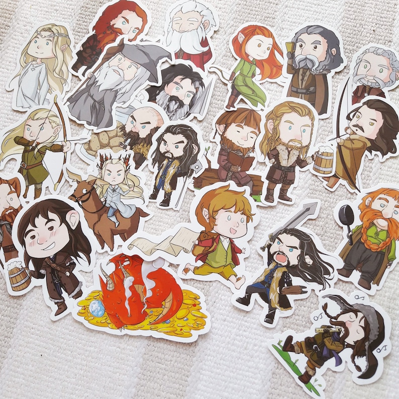 Hobbit Vinyl Stickers LOTR Stickers Lord of the Rings - Etsy