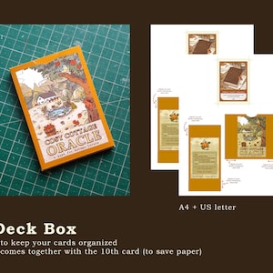 COSY COTTAGE ORACLE, Printable Autumn Oracle Cards With Board, Samhain ...