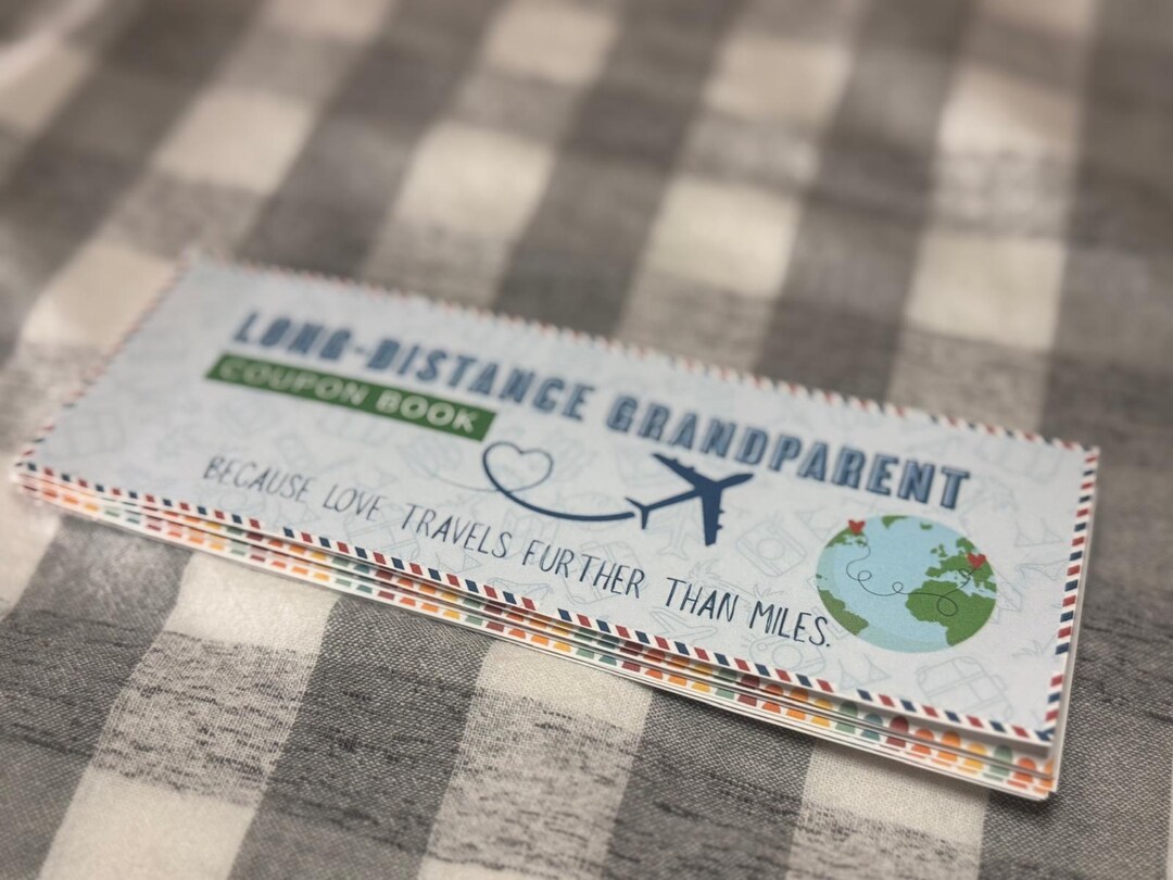 Long Distance Grandparent Coupon Book | Printable Gift for Grandma ...