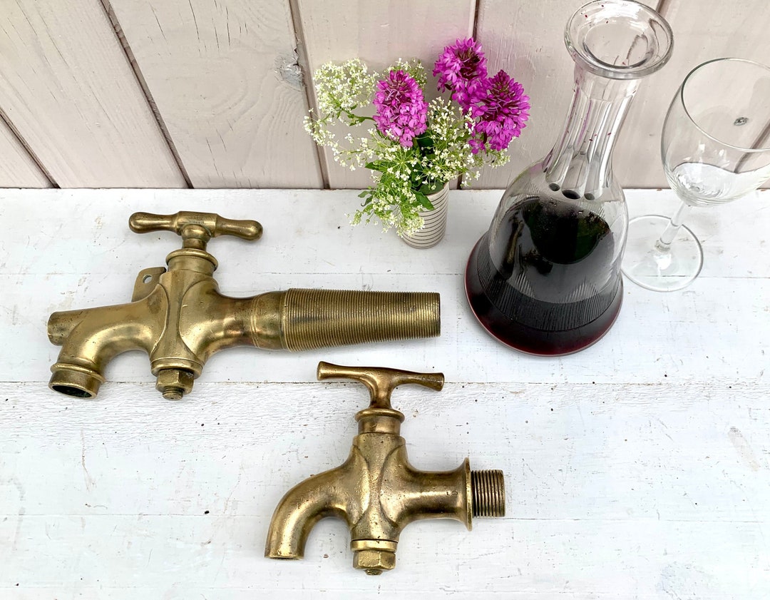 Antique French Brass Spigot, French Wine Barrel Tap, Winery Cask Solid ...