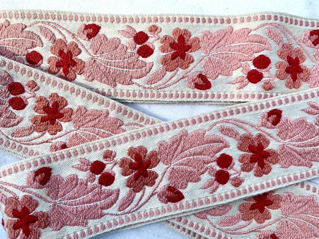 4.5m French Vintage Upholstery Braid Trim 5.5cm Wide - Etsy