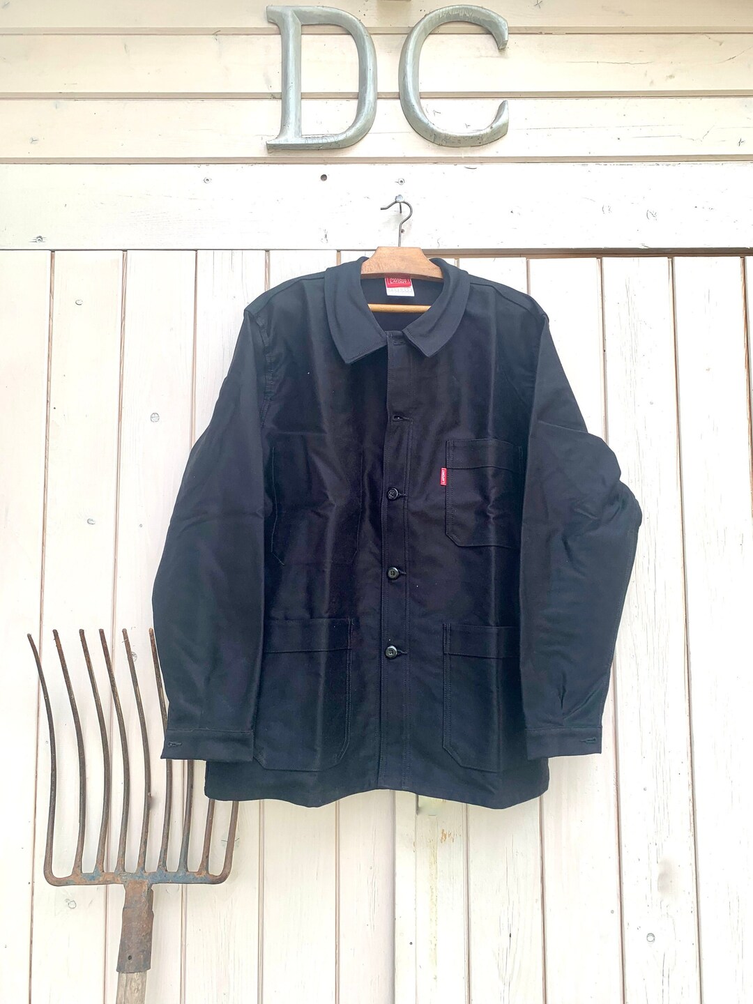 MOLESKIN New Adolph Lafont Black Chore Coat, French Workwear, All ...