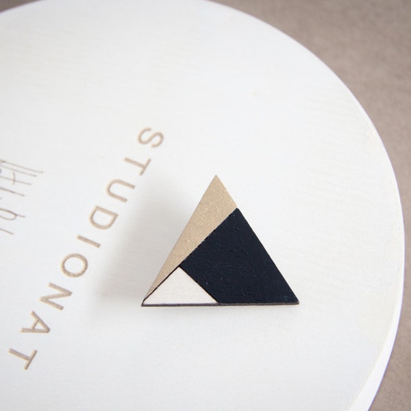 Wooden Brooch - Etsy