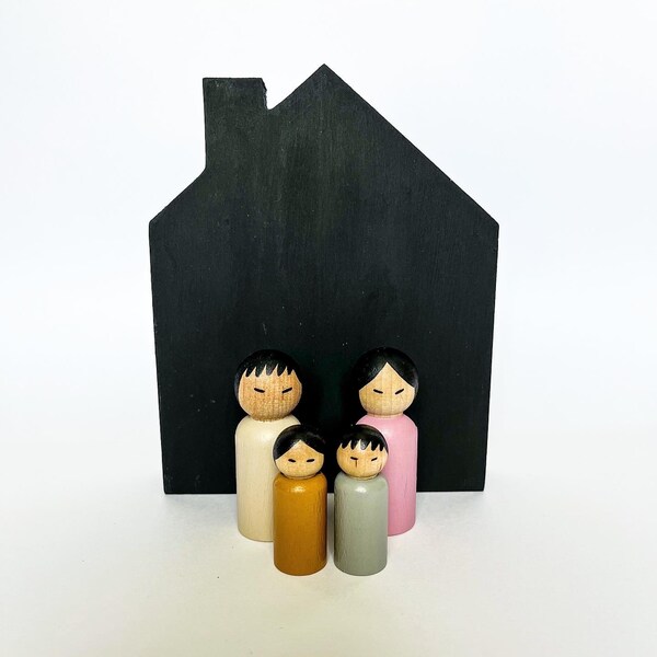 Peg People Family - Etsy