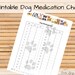 Printable Dog Medication Chart. Medication Schedule. Dog Medication ...