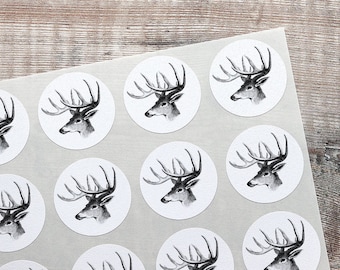 Deer stickers | Etsy
