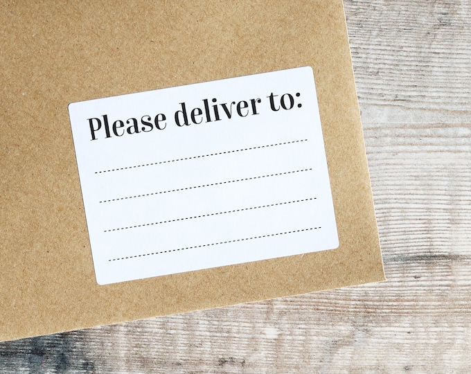 Please Deliver to Labels printable Flowers - Etsy Canada