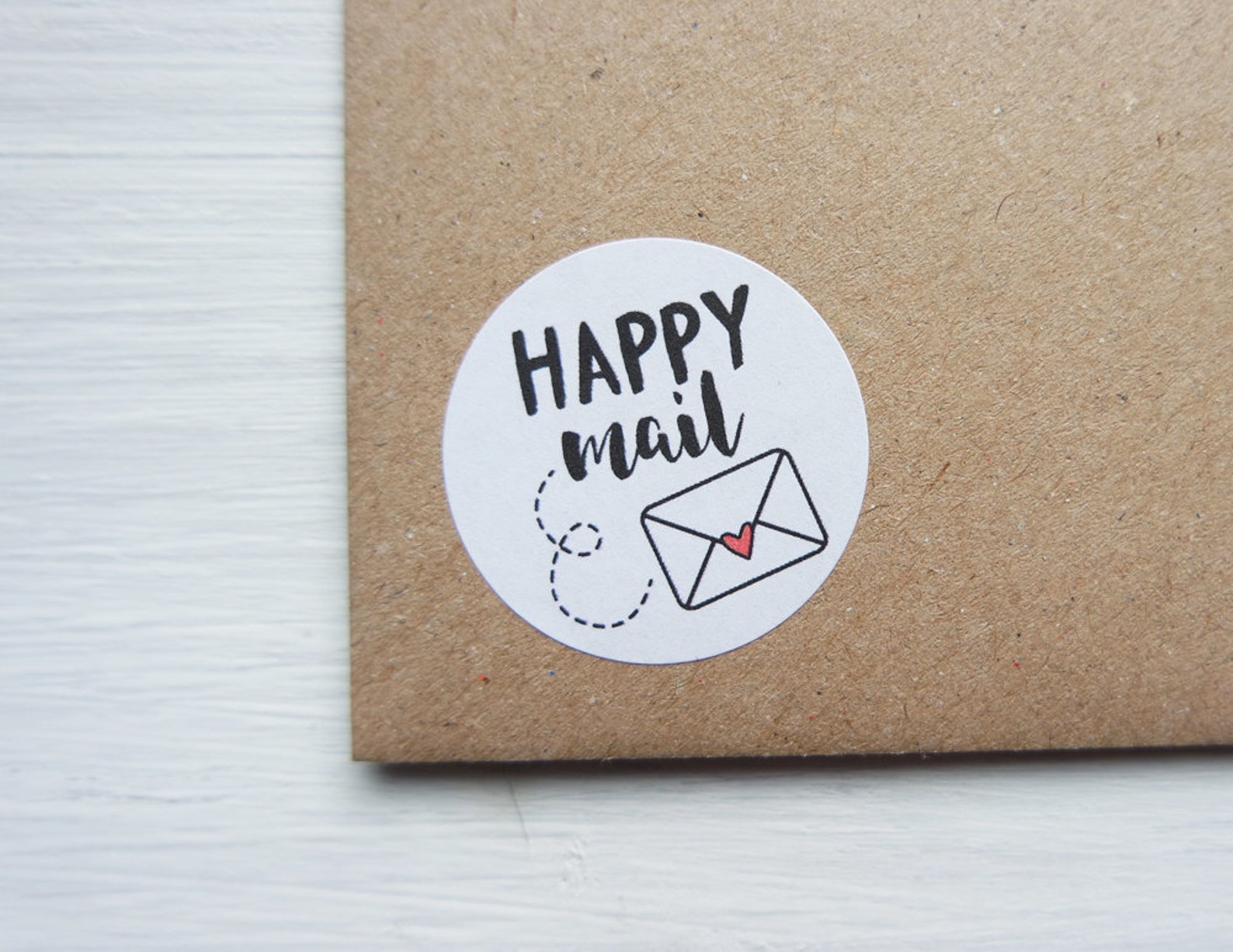 48 Happy Mail Stickers Happy Post Letter Small Envelope Seals | Etsy UK