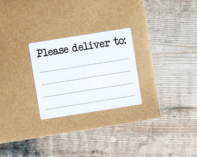 Please Deliver to Labels printable Flowers - Etsy Canada