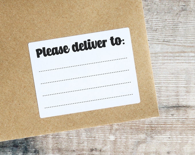 Please Deliver to Labels printable Flowers - Etsy Canada