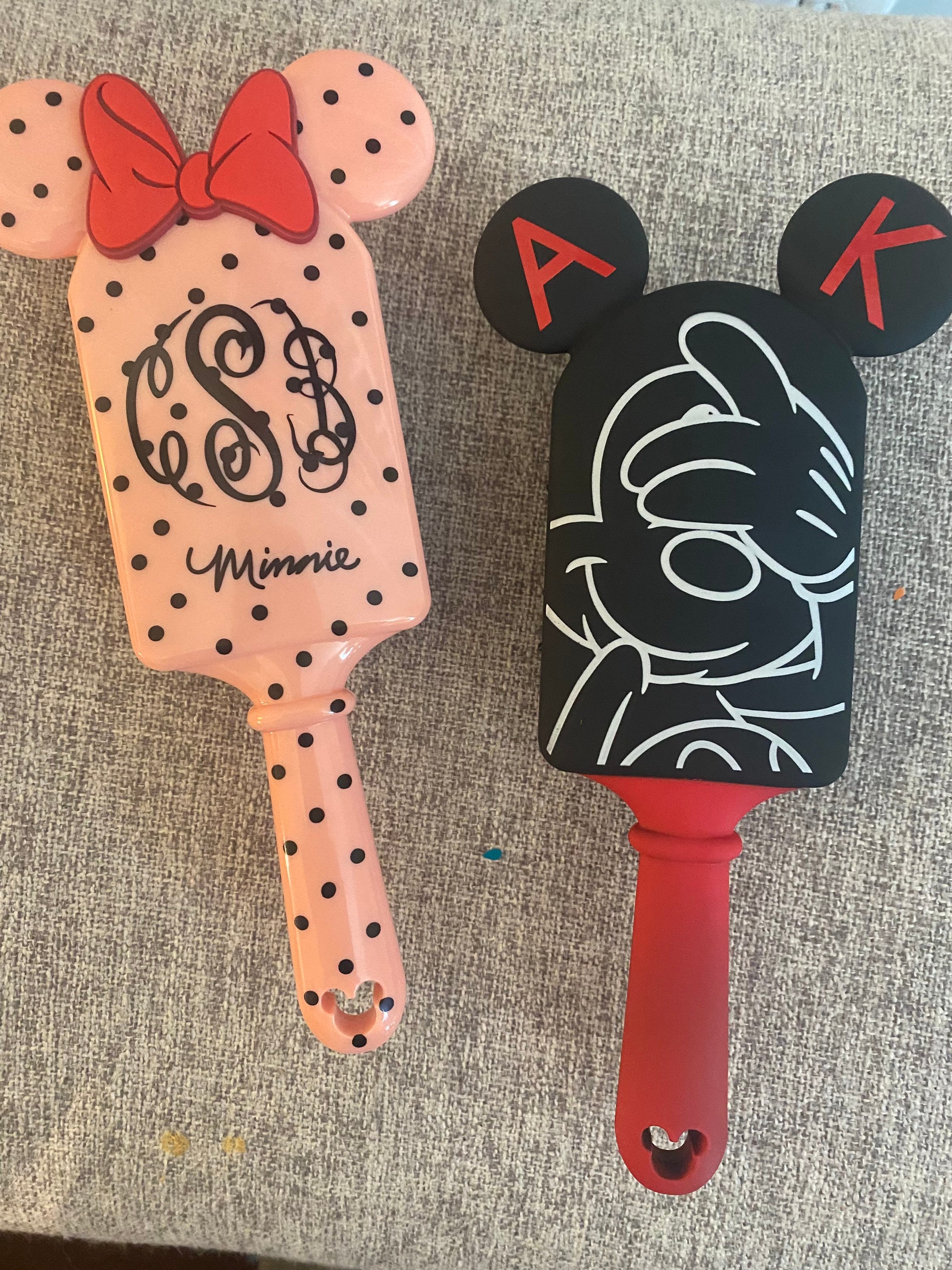 Personalized Mickey or Minnie Mouse Hair Brush - Etsy