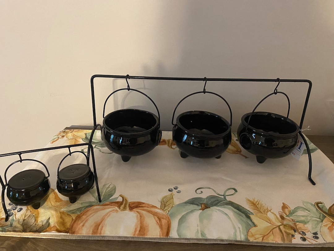 Halloween Witches Cauldron 7 Pc Serving Set - Etsy