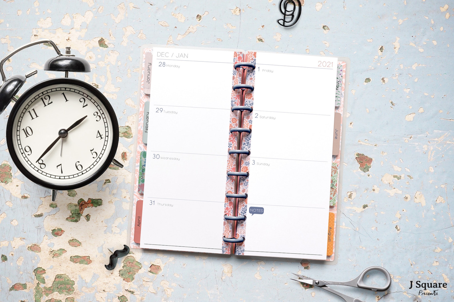 Discbound Planner Inserts Mockup/ Skinny Classic Happy - Etsy