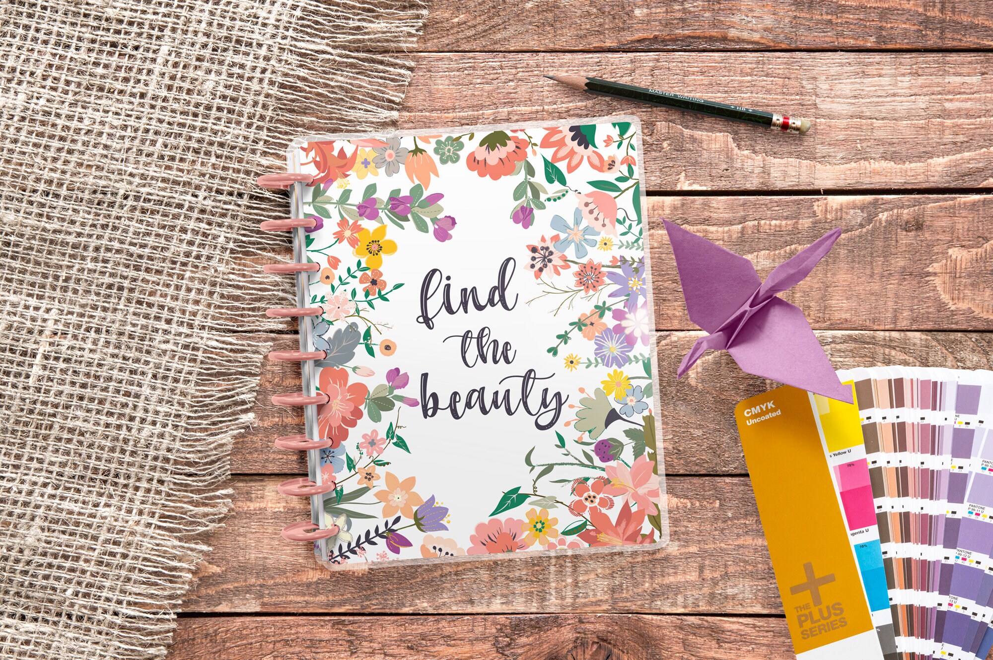 Discbound Planner Cover Mockup/ Classic Happy Planner Cover | Etsy