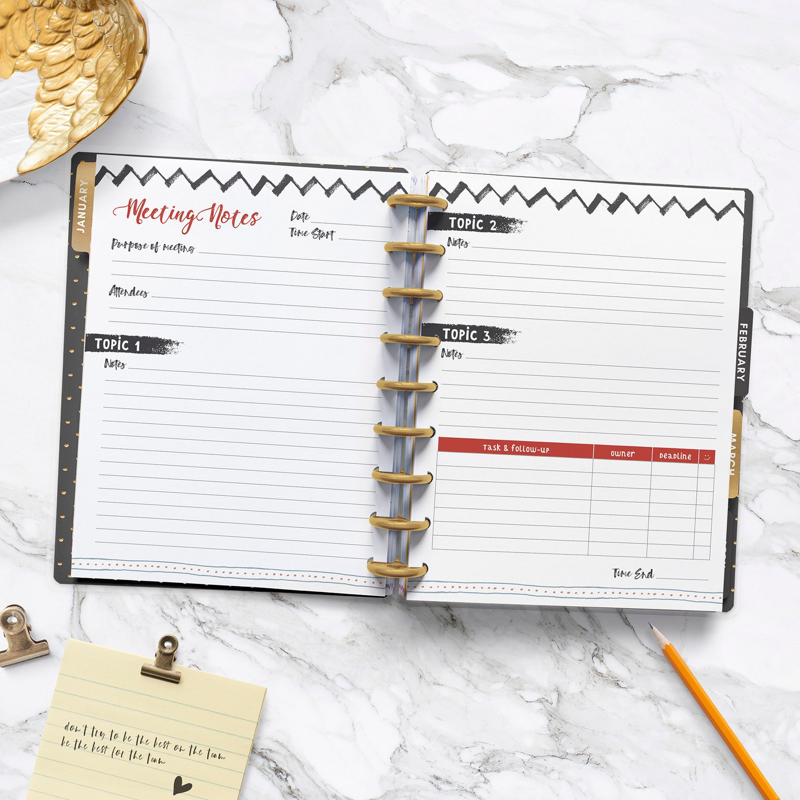 Happy Planner Mockup & Moveable Props, Classic Happy Planner Openbook ...