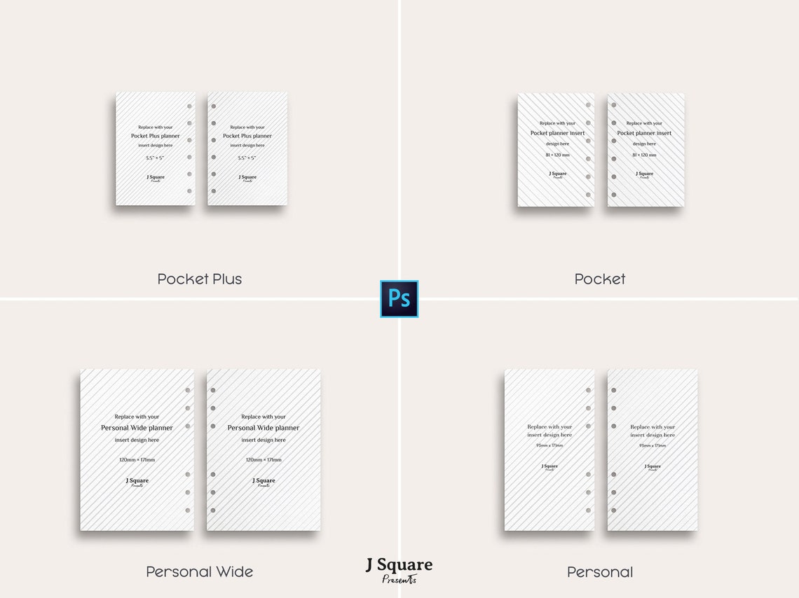 20 Planner Inserts Flat Lay Mockups/ Minimalist Planner Insert - Etsy