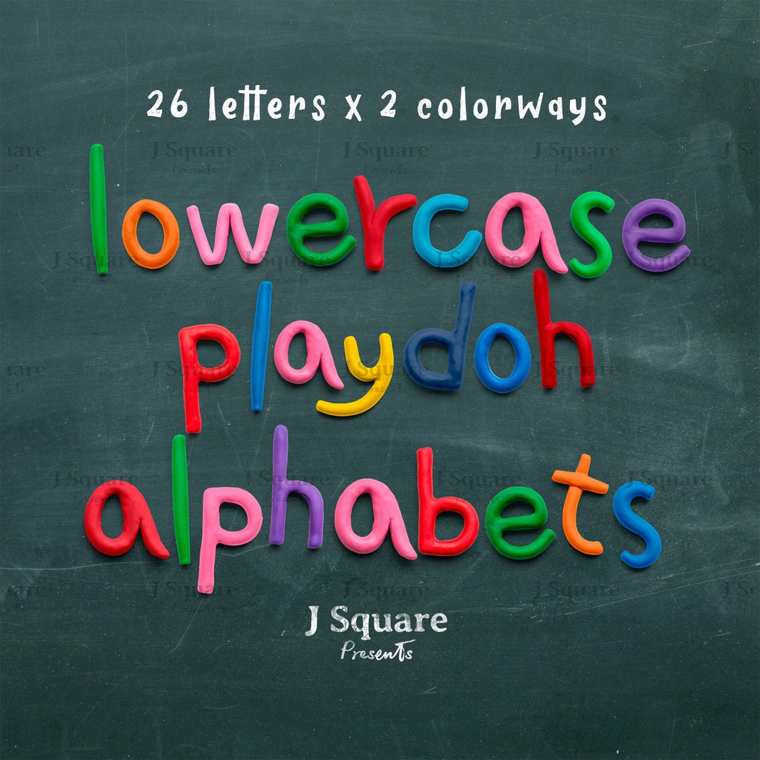52 PNG Modeling Dough Lowercase Alphabet Letters Clip Arts, Playdoh ...