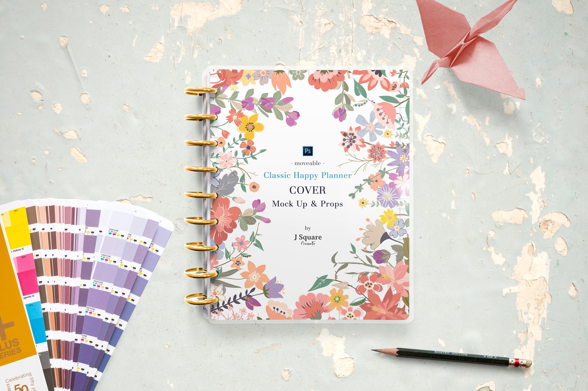 Discbound Planner Cover Mockup/ Classic Happy Planner Cover | Etsy
