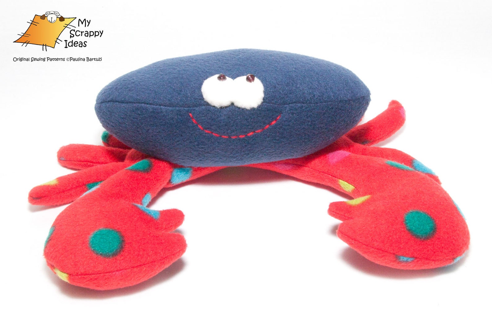 DIY Curious Crab Fleece / Animal / Softie / Plushie / Stuffed Fabric ...