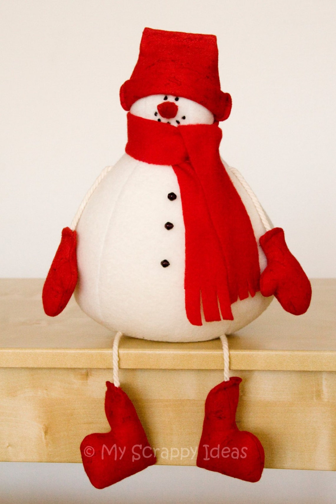 DIY Winter Snowman - Sewing Tutorial and Pattern - PDF Instant Download ...