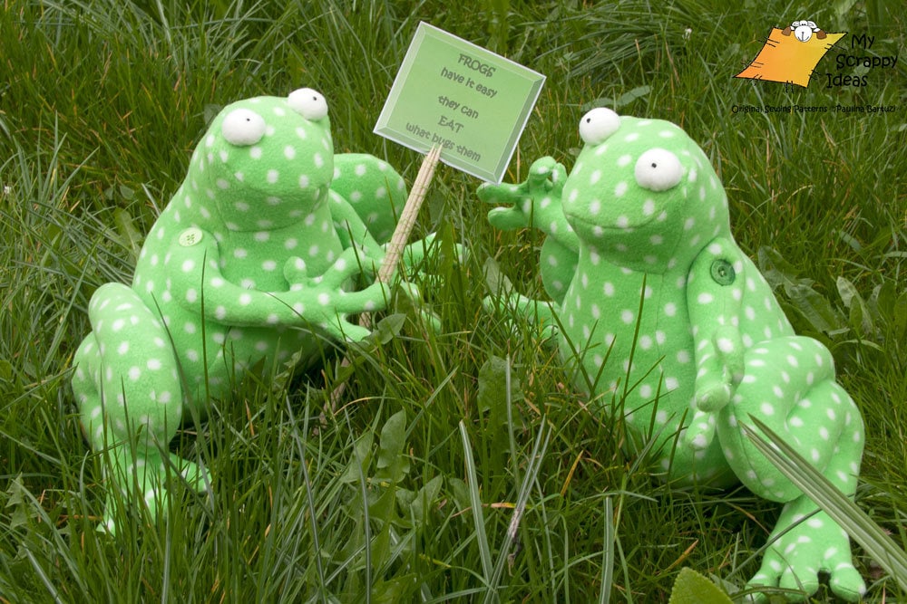 Ribbit the Fearless Frog Fleece Toy / Door-stop/ Home Decoration ...