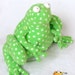 Ribbit the Fearless Frog- Fleece Toy / Door-stop/ Home Decoration ...