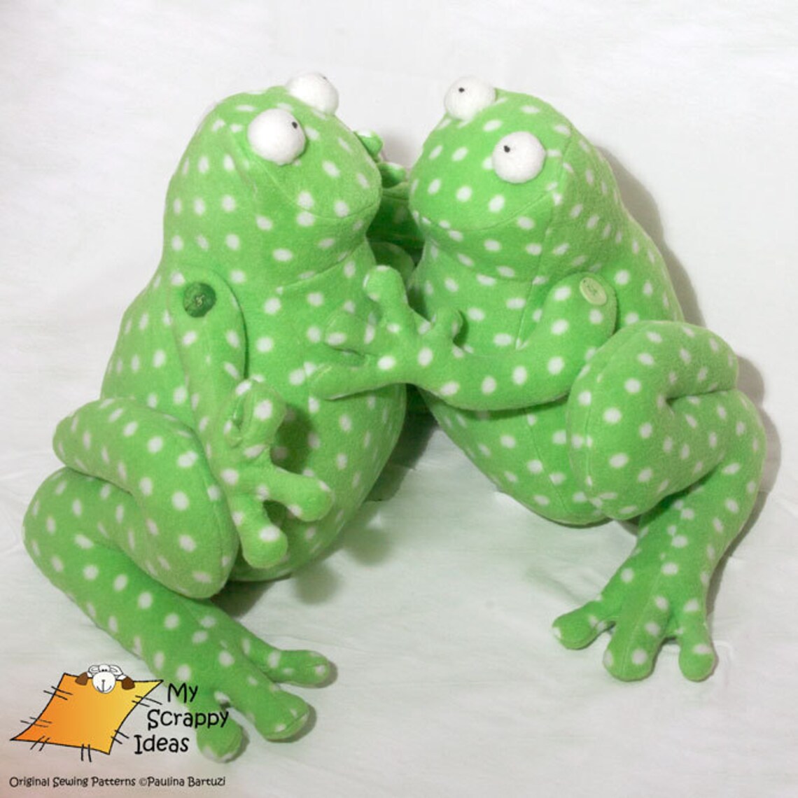 Ribbit the Fearless Frog- Fleece Toy / Door-stop/ Home Decoration ...