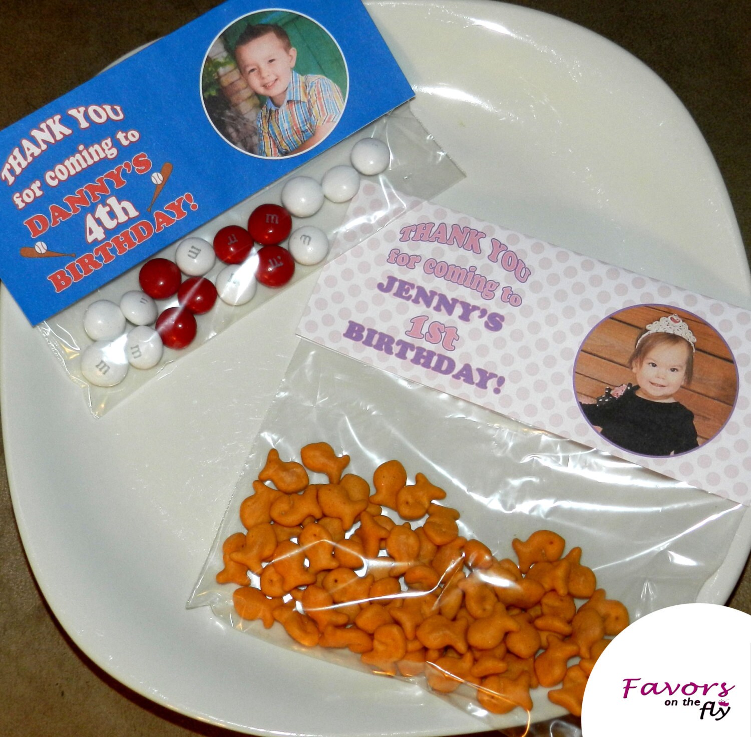 Birthday Party Personalized Printable Sandwich or Snack Baggie Labels ...
