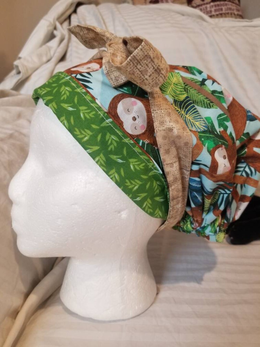 Reversible Scrub Cap//surgical Hat//medical Hair Cover - Etsy