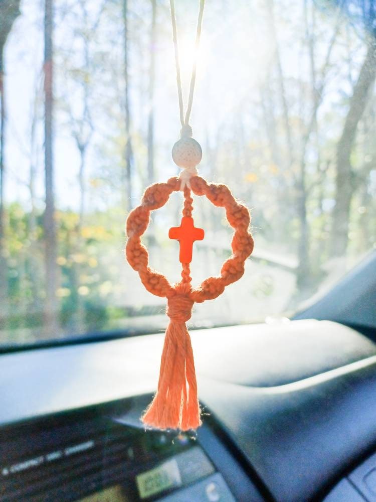 Christian Car Accessories, Jesus Cross Charm, Car Cross, Mother’s Day ...