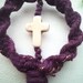 Car Cross, Christian Purple Car Accessories, Rearview Mirror Car ...