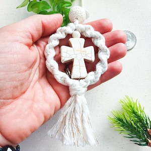 Rearview Mirror Car Cross Cross Car Charm Christian Cross - Etsy