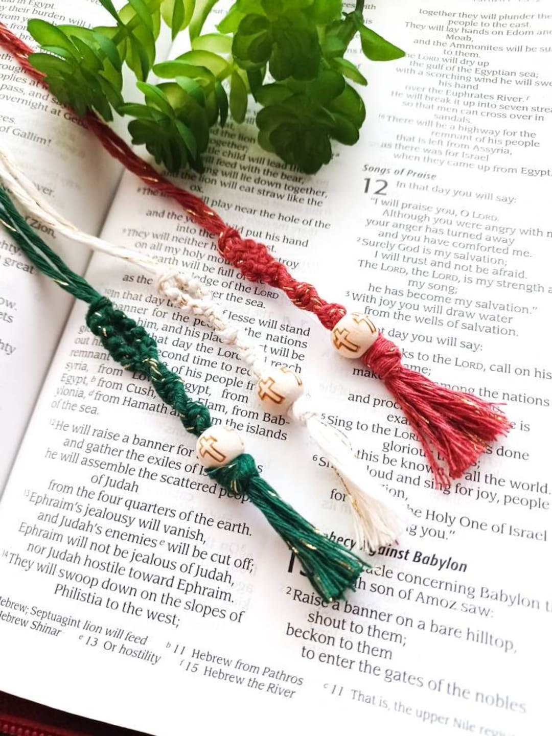 Bible Book Mark, Cross Bead Book Mark, Macrame Book Mark, Cross Book ...