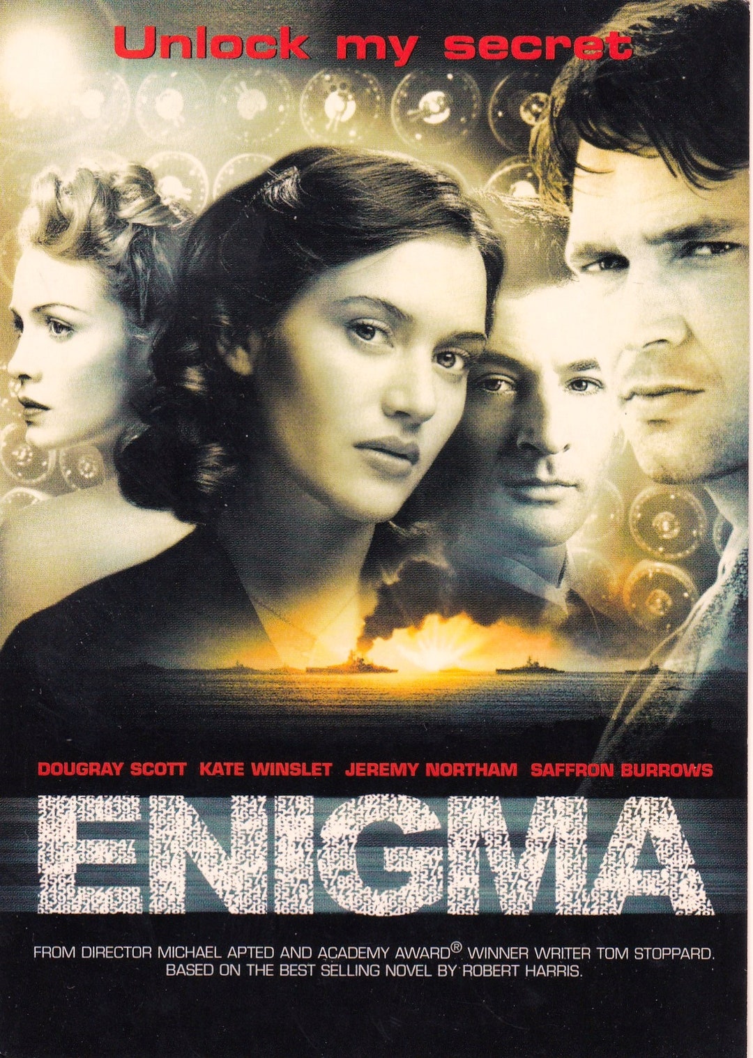 Promotional Film Poster Postcard of the 2001 Film enigma. Starring ...