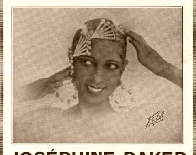 Reproduction French Poster of Joséphine Baker Appearing at the Casino ...