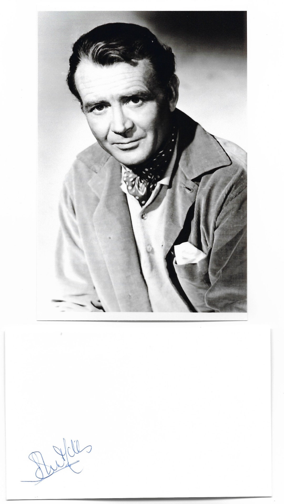 Original Autograph of British Film & TV Actorjohn Mills. Together With ...