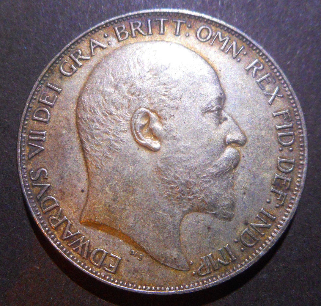 Replica British Historical Coin. King Edward VII 1902 Dated Silver ...