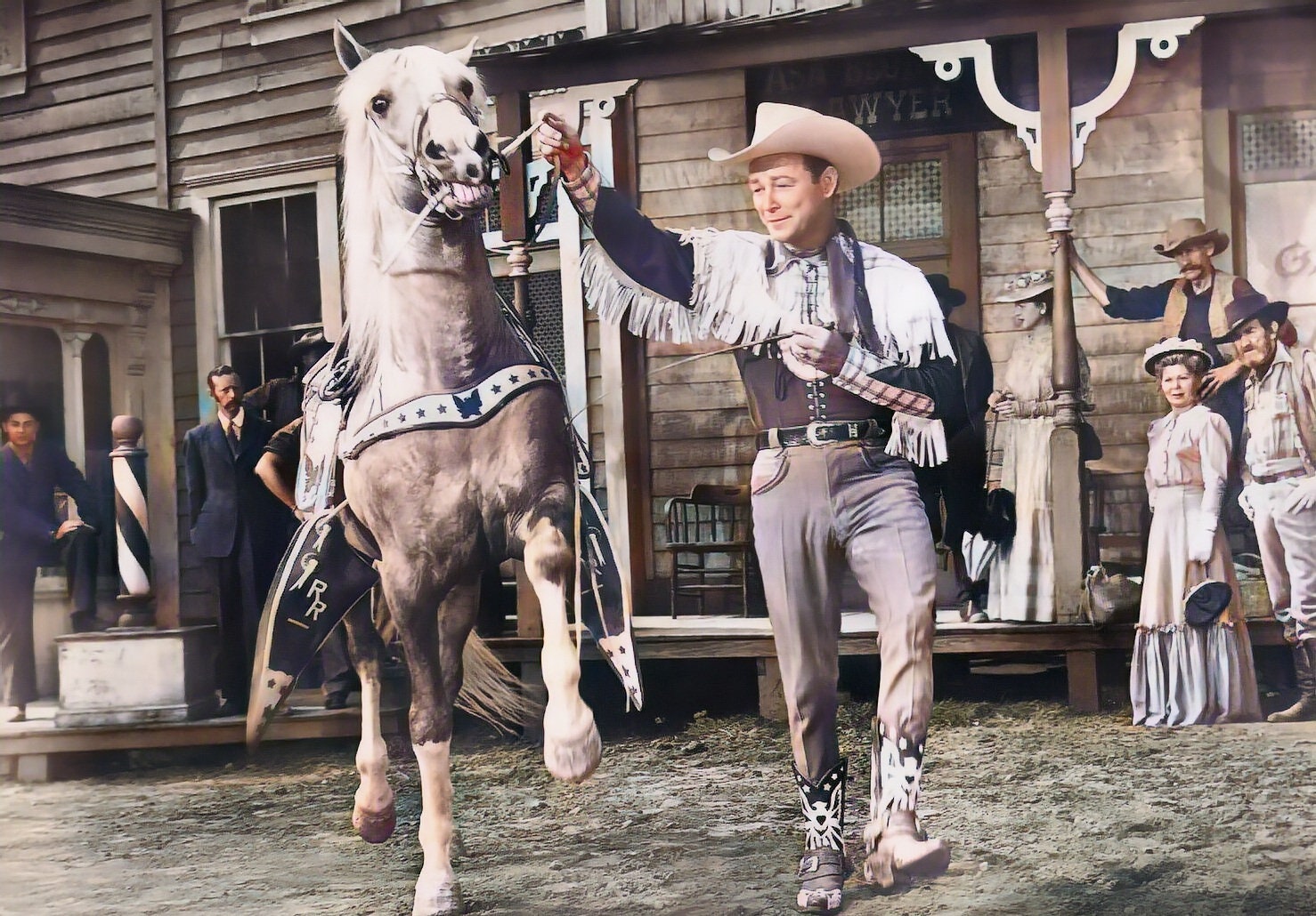 A4 Size Coloured Roy Rogers & Trigger Photo Print - Etsy