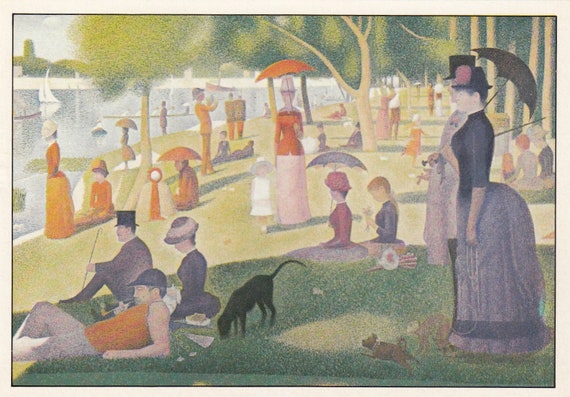 Neo Impressionisme Postcard. An Art Postcard of George Seurat | Etsy