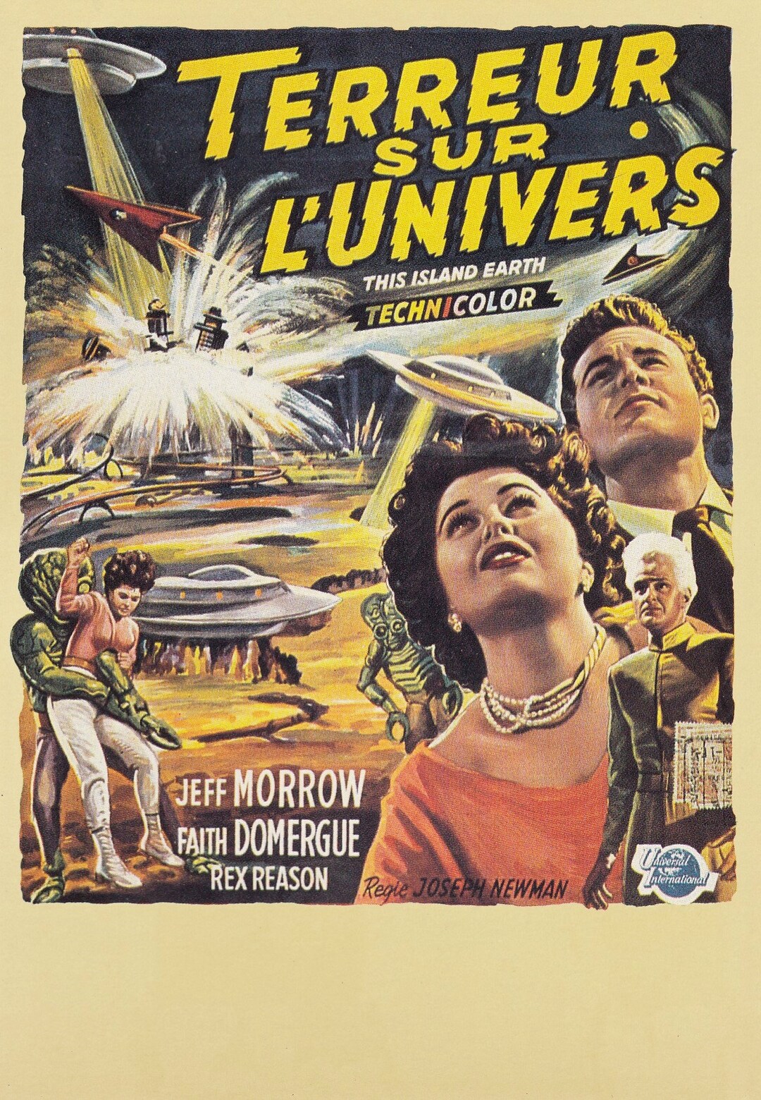 French Film Poster Postcard of the 1955 Science Fiction Film This ...