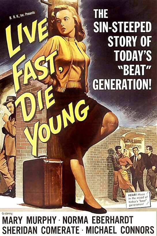 Copy of 1958 Film Poster live Fast Die Yountg. Starring Mary Murphy ...