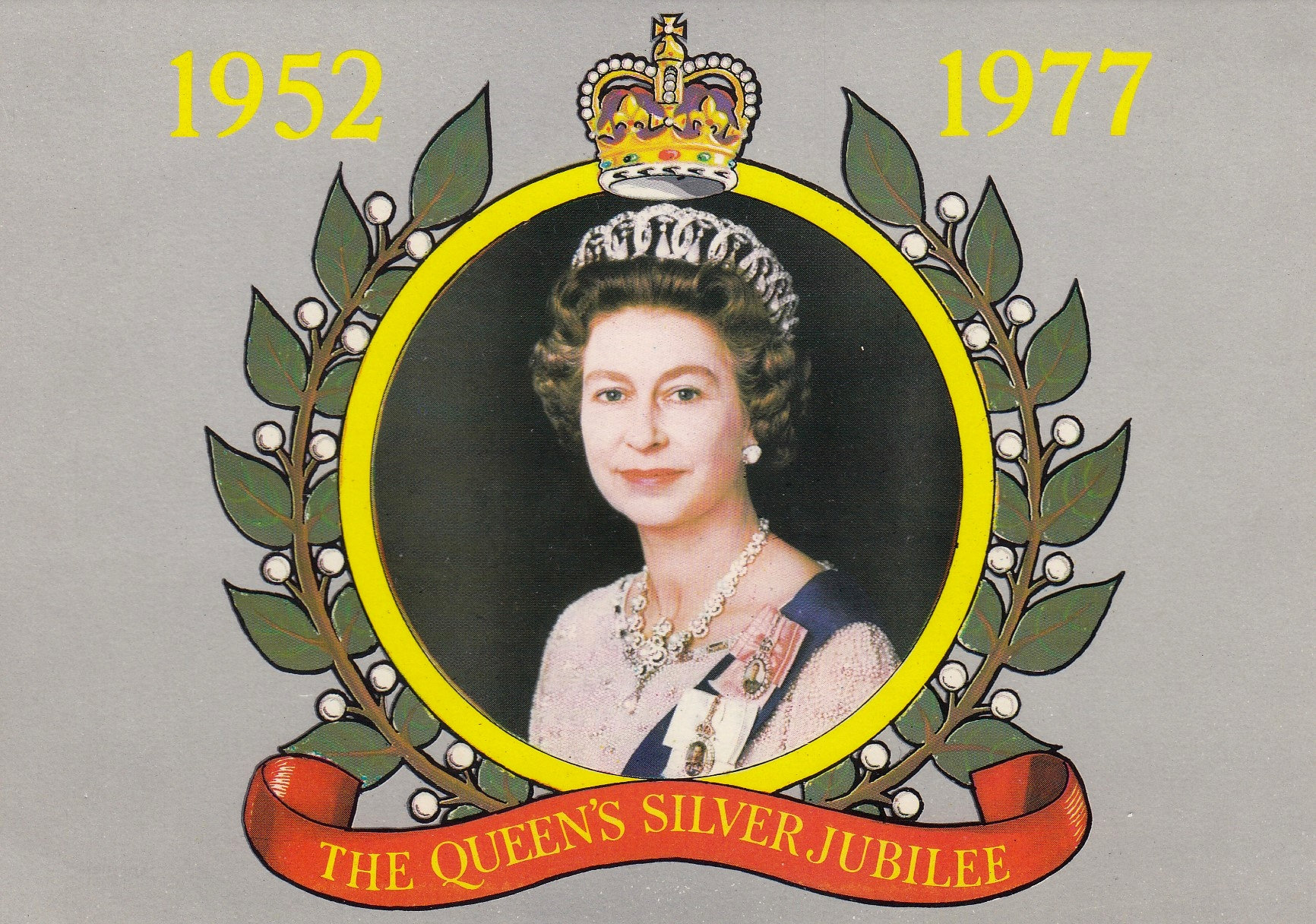Original Postcard of Queen Elizabeth II. Photo Taken 1977 Being the ...